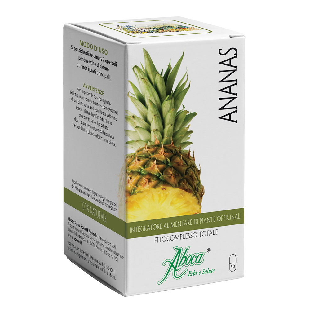 Ananas, 50 capsule, Aboca - Pret Avantajos | Minifarm