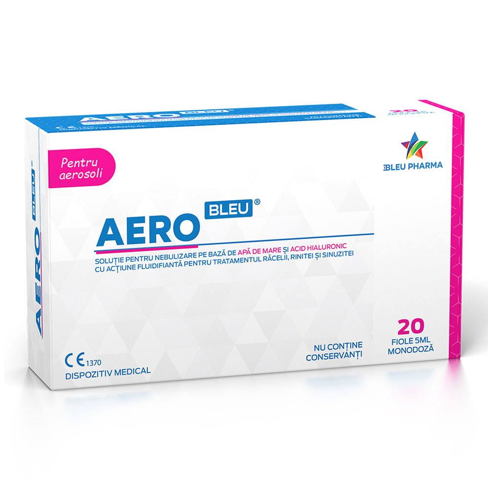 Aero Bleu 5ml, 20 monodoze, Bleu Pharma - Pret Avantajos | Minifarm