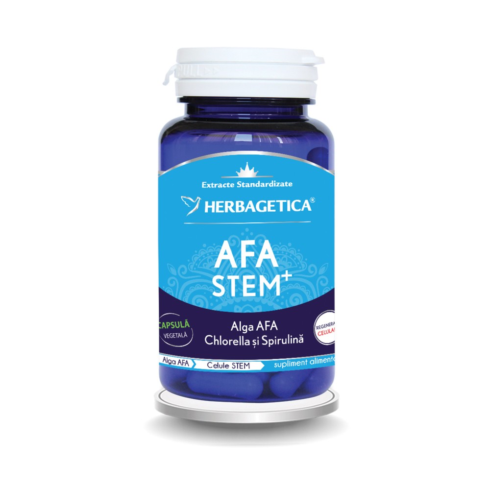 AFA Stem+ Complex, 60 capsule, Herbagetica - Pret Avantajos | Minifarm