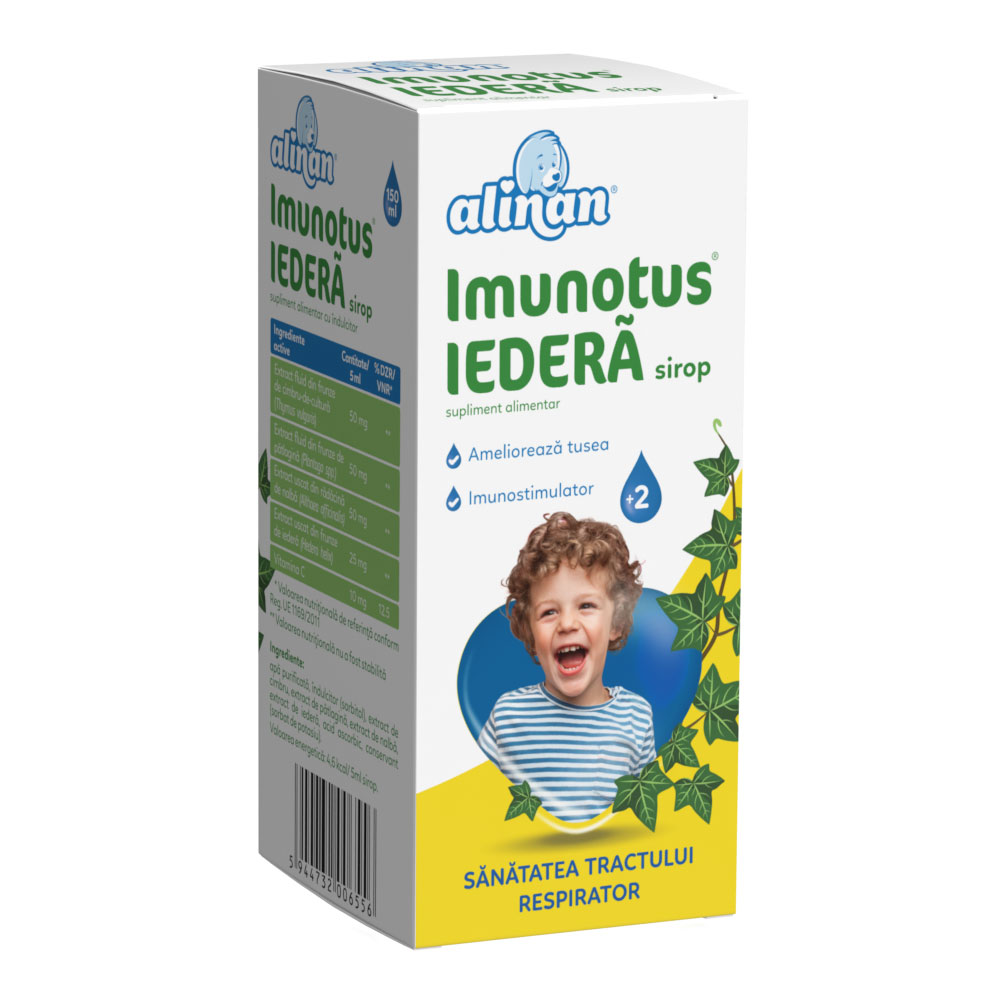 Sirop Alinan Imunotus Iedera, 150 ml, Fiterman Pharma - Pret Avantajos ...