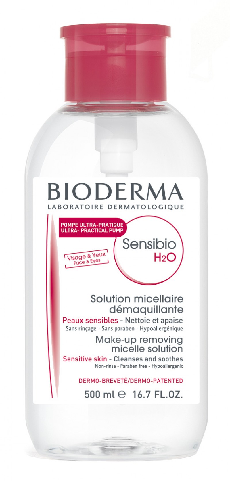 Bioderma Sensibio H2O Apa Micelara cu Pompa x 500 ml, Igiena si ingrijire