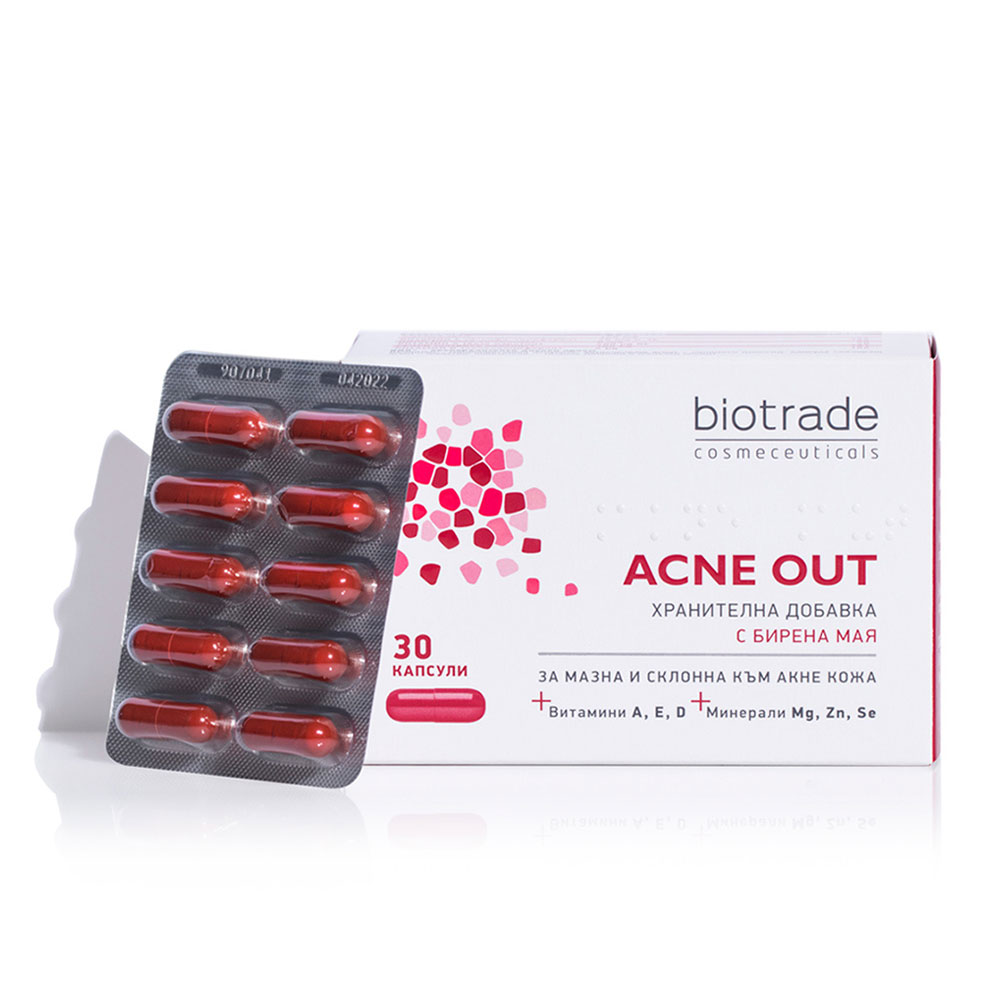 Acne Out, 30 capsule, Biotrade - Pret Avantajos | Minifarm