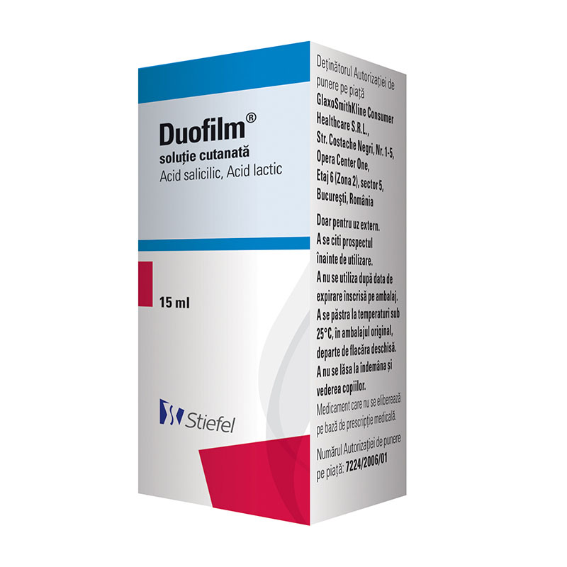 Duofilm - solutie cutanata x 15 ml - Pret Avantajos | Minifarm