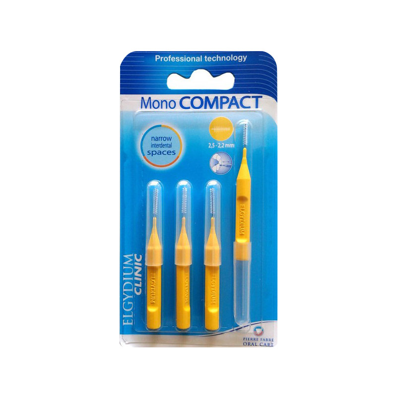 Periute interdentare Mono Compact Yellow, 4 bucati, Elgydium - Pret ...