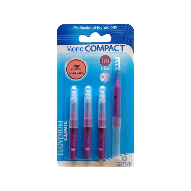 Periute interdentare Mono Compact Purple, 4 bucati, Elgydium - Pret ...