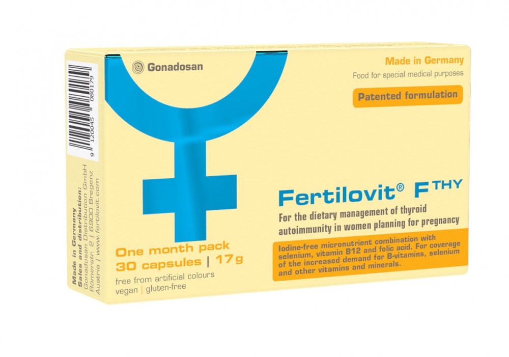 Fertilovit F THY, 30 capsule, Gonadosan - Pret Avantajos | Minifarm