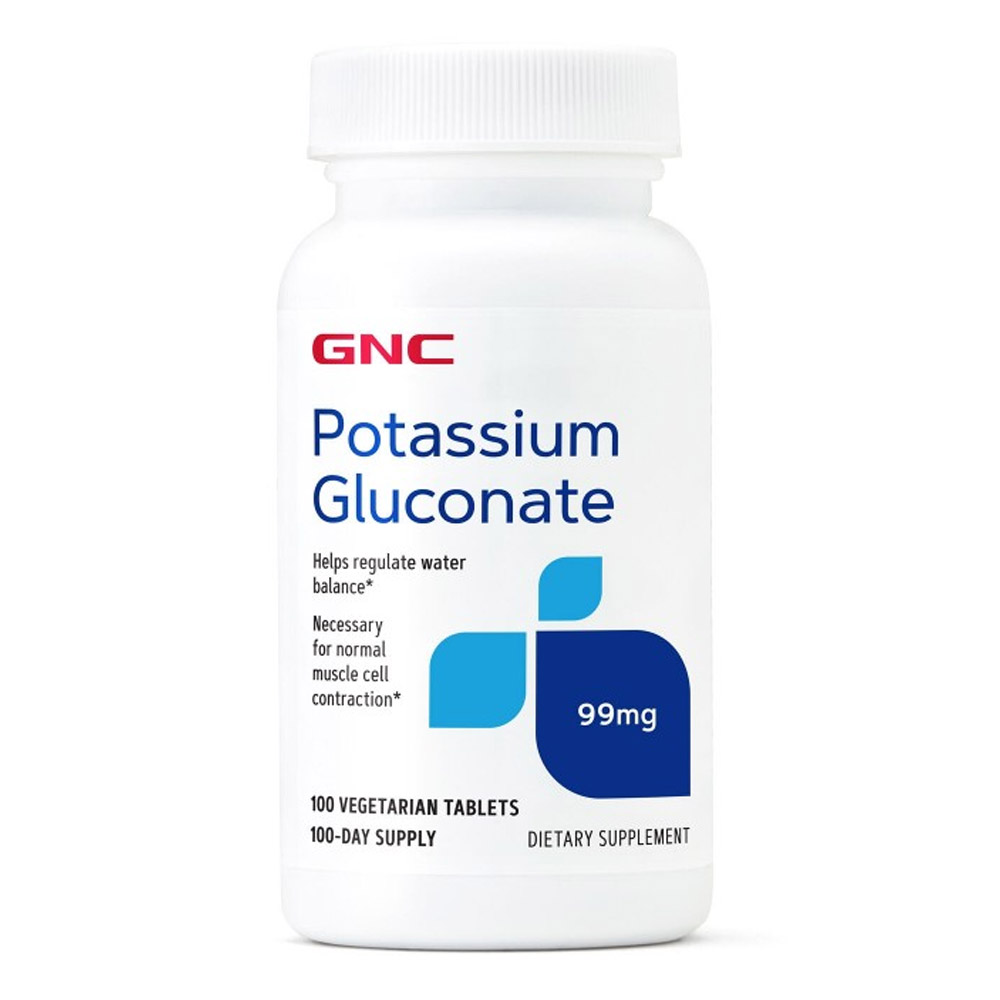 Gnc Potassium Gluconate 99 Mg, Gluconat De Potasiu, 100 Tb - Pret ...