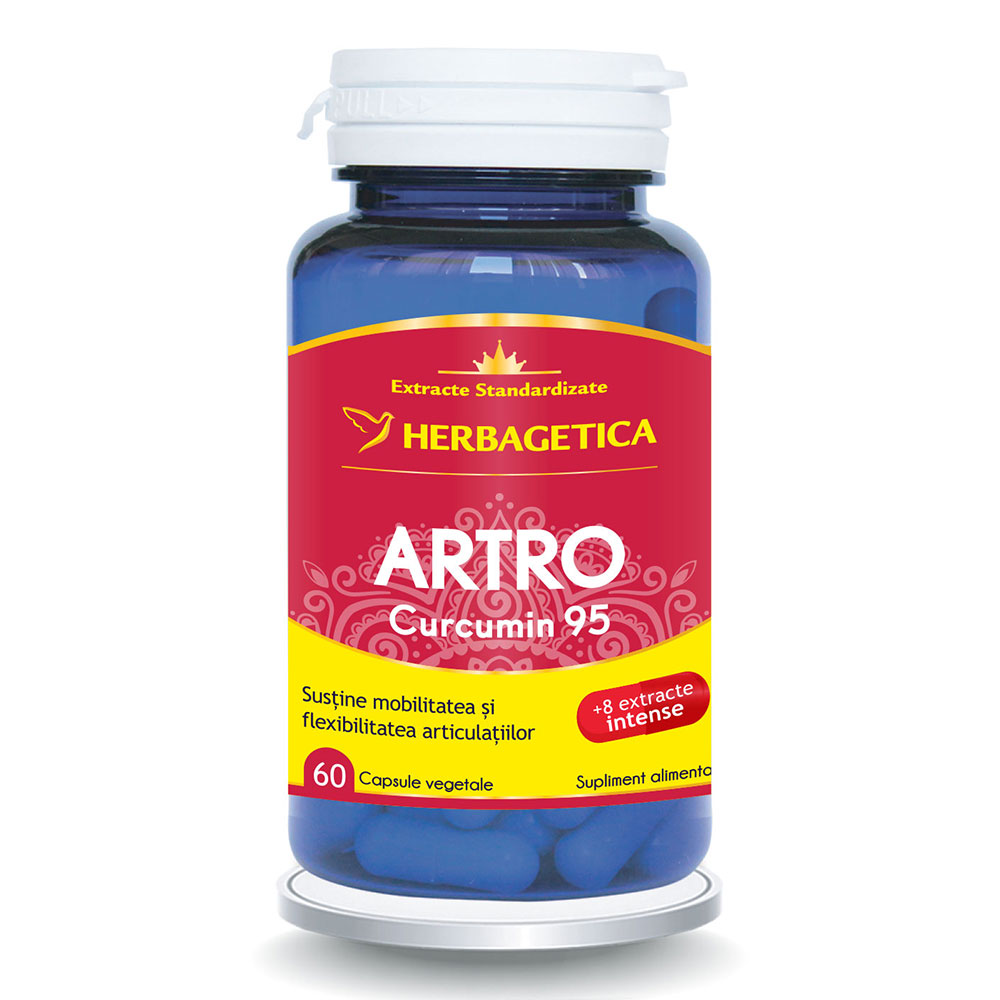 Artro + Curcumin 95, 60 capsule, Herbagetica - Pret Avantajos | Minifarm