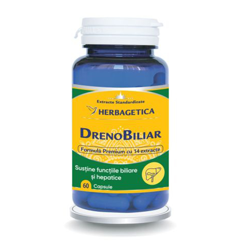 DrenoBiliar, 60 capsule, Herbagetica - Pret Avantajos | Minifarm