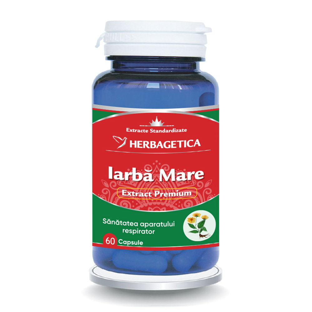 Iarba Mare, 60 capsule, Herbagetica - Pret Avantajos | Minifarm