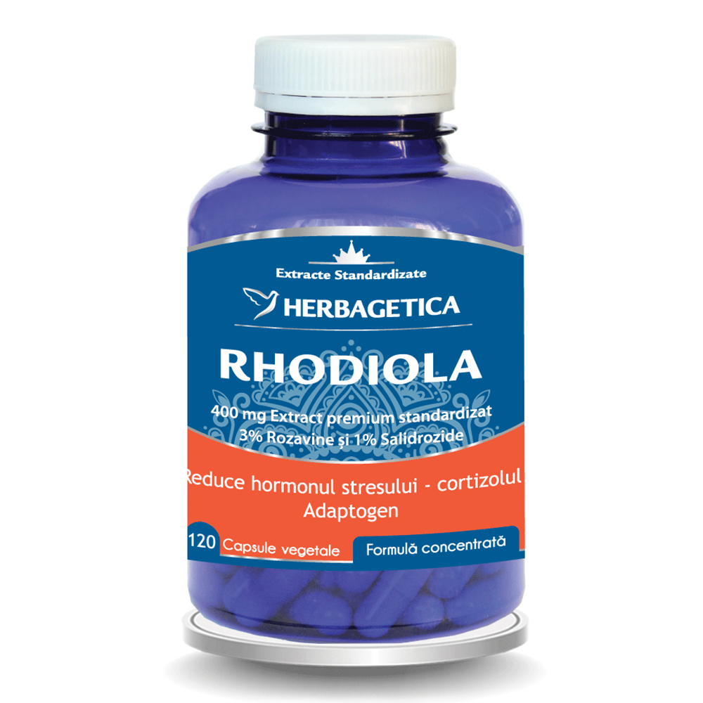 Rhodiola, 120 capsule, Herbagetica - Pret Avantajos | Minifarm