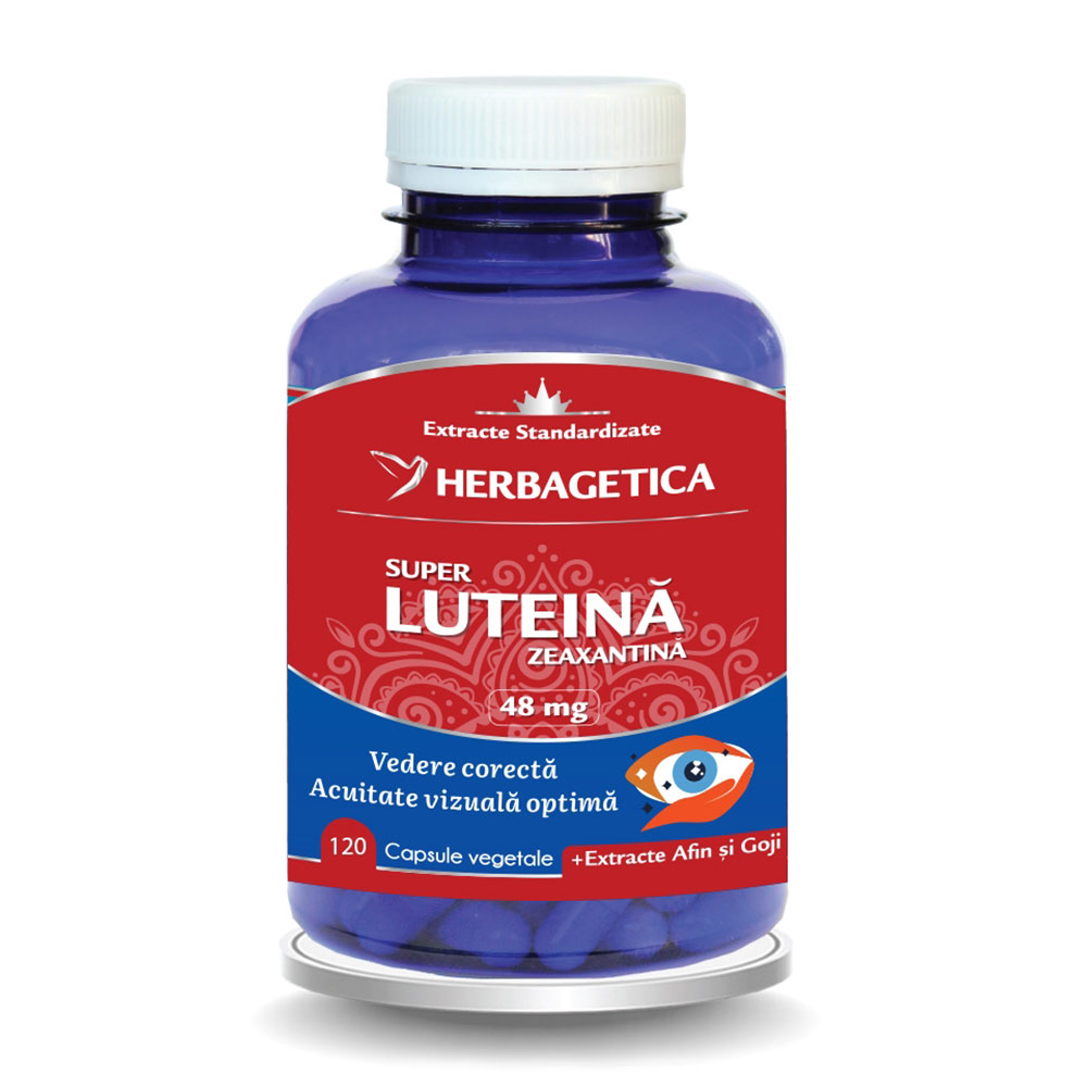 Super Luteina Zeaxantina, 120 capsule, Herbagetica - Pret Avantajos ...