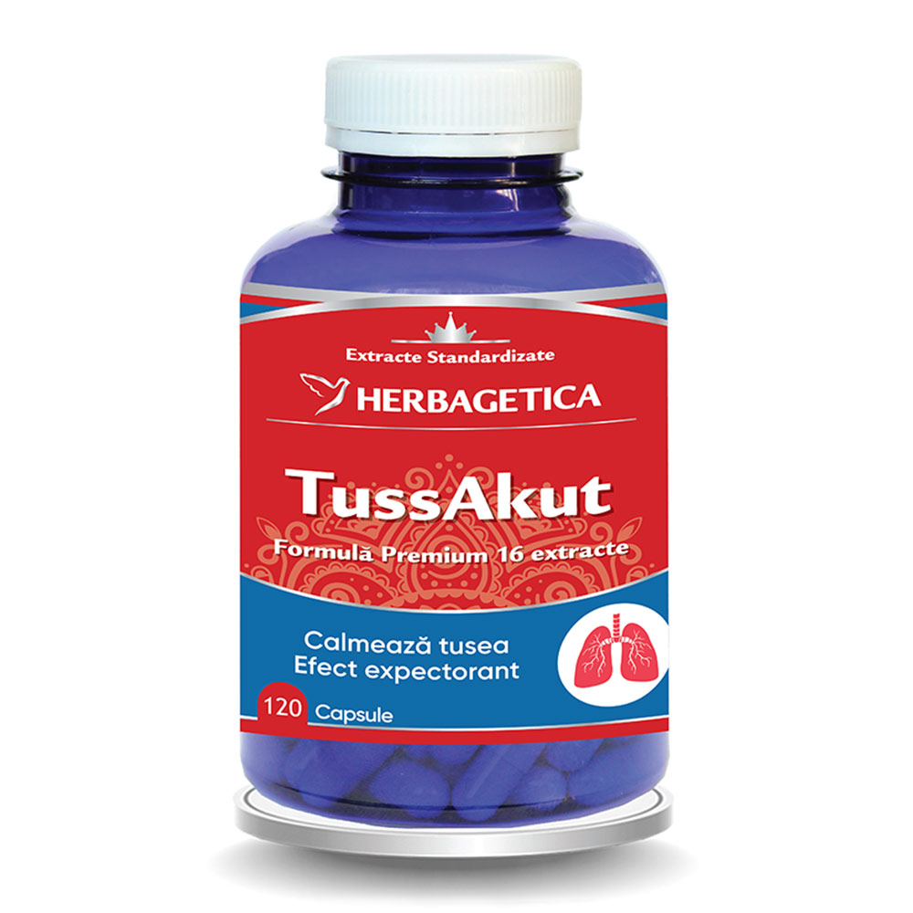 Tussakut, 120 capsule, Herbagetica - Pret Avantajos | Minifarm