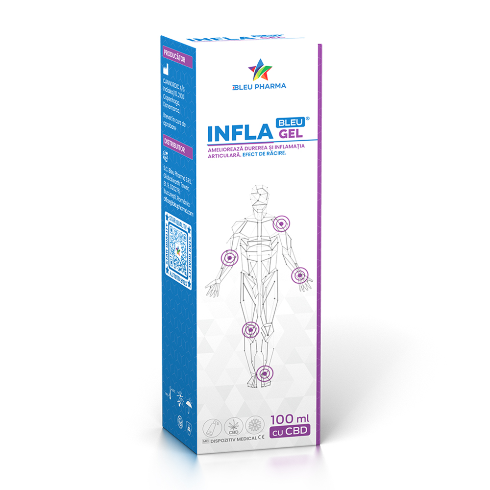 Gel pentru dureri articulare Infla Bleu, 100 ml, Blue Pharma - Pret ...