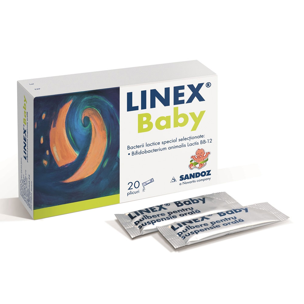 Linex Baby, 20 plicuri, Sandoz - Pret Avantajos | Minifarm