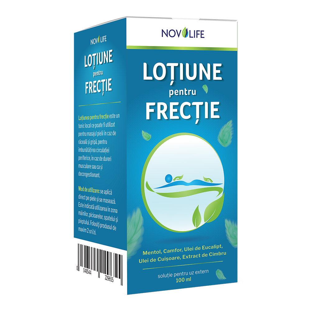 Lotiune pentru Frectie Adulti si Copii +3ani, 100 ml, Novolife - Pret ...