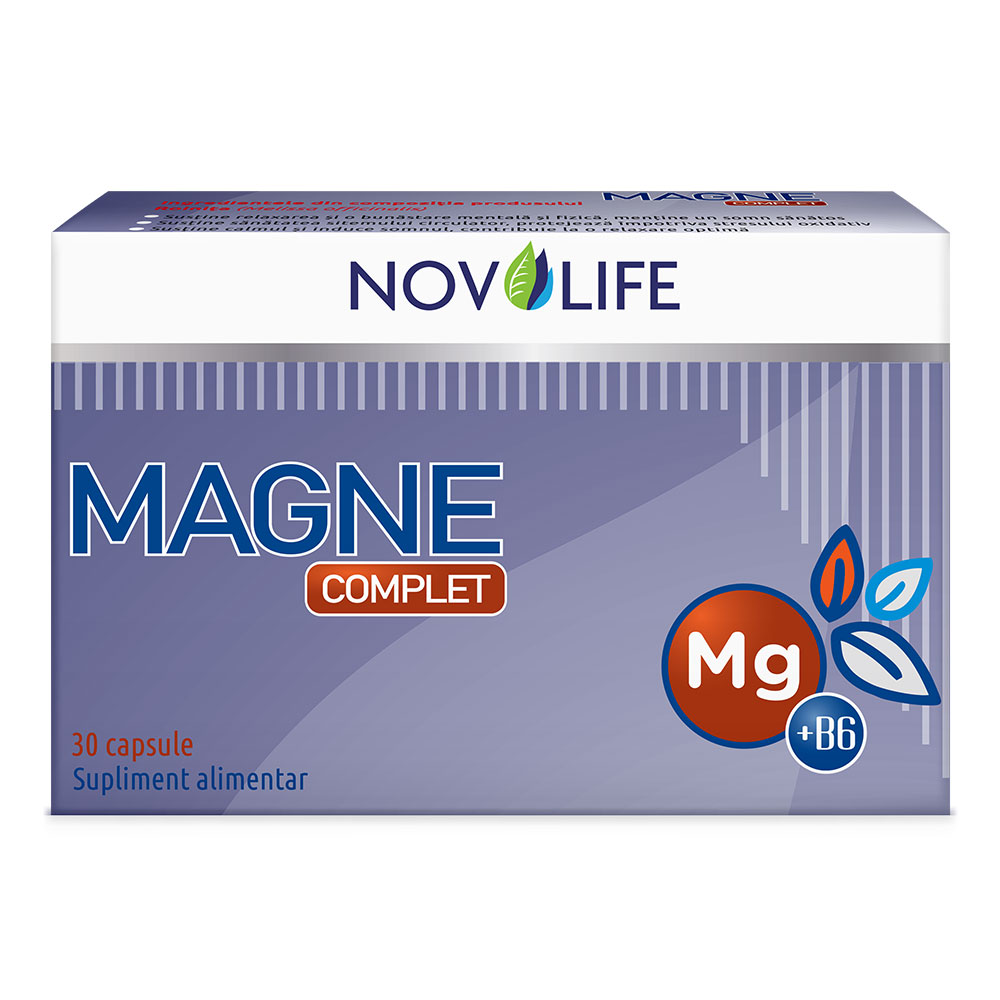 Magne Complet, 30 capsule, Novolife - Pret Avantajos | Minifarm