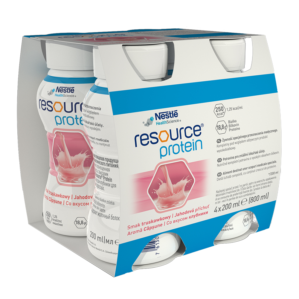Proteine cu Aroma de Capsuni +3ani Resource 2.0, 200ml, 4 bucati ...