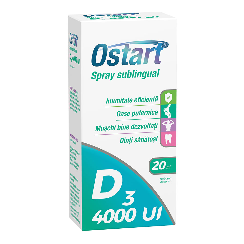 Ostart D3 4000UI, spray sublingual, 20 ml, Fiterman - Pret Avantajos ...