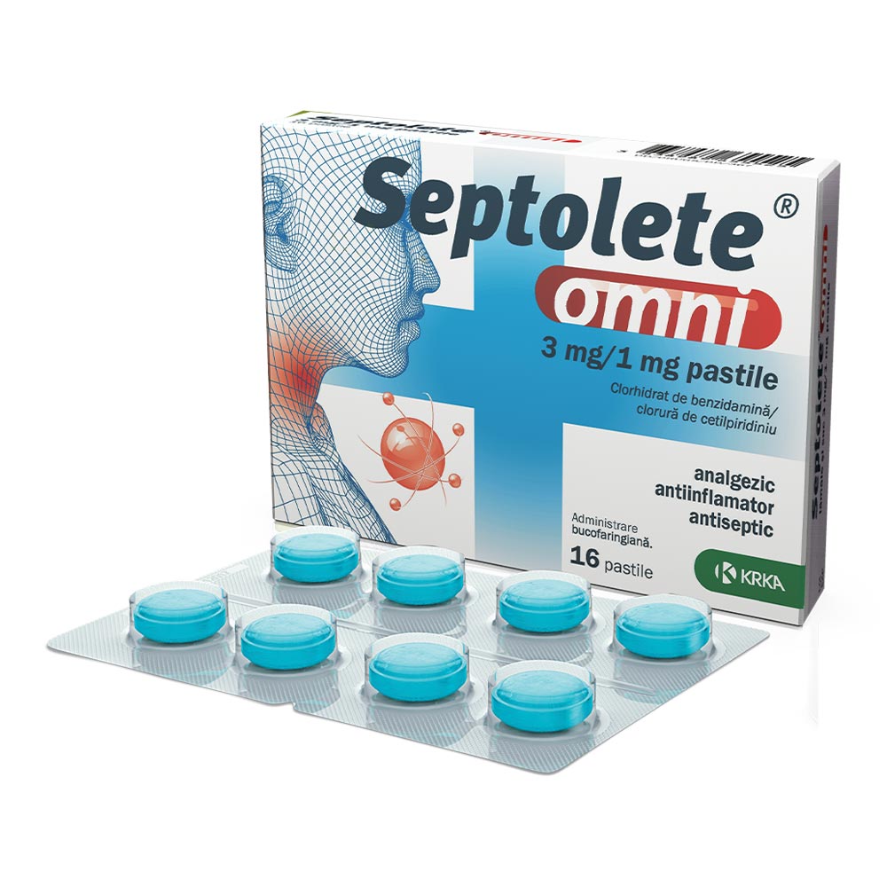 Septolete Omni Eucalipt 3 mg/1 mg -cps. x 16 - Pret Avantajos | Minifarm