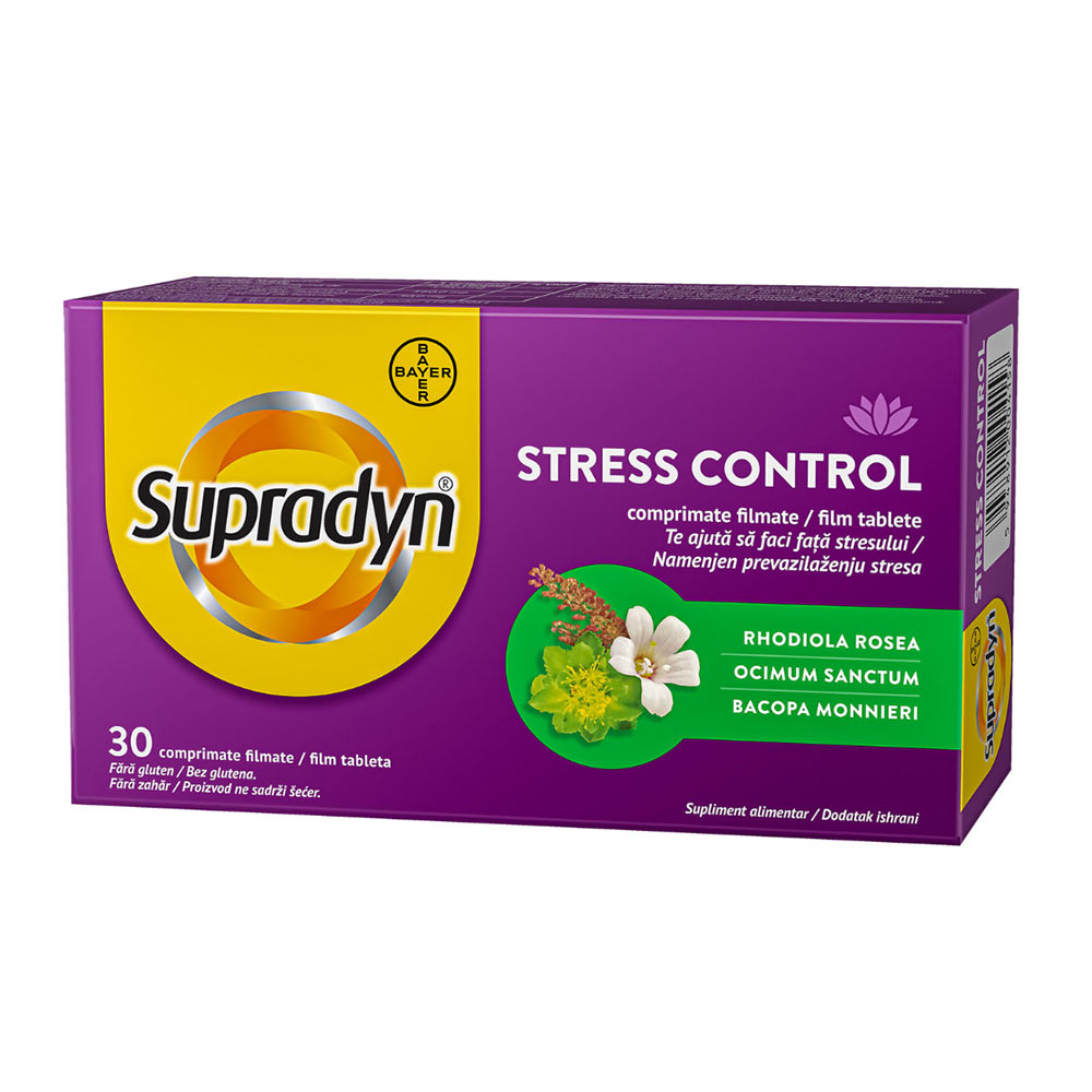 Stress Control, 30 comprimate filmate, Supradyn - Pret Avantajos | Minifarm