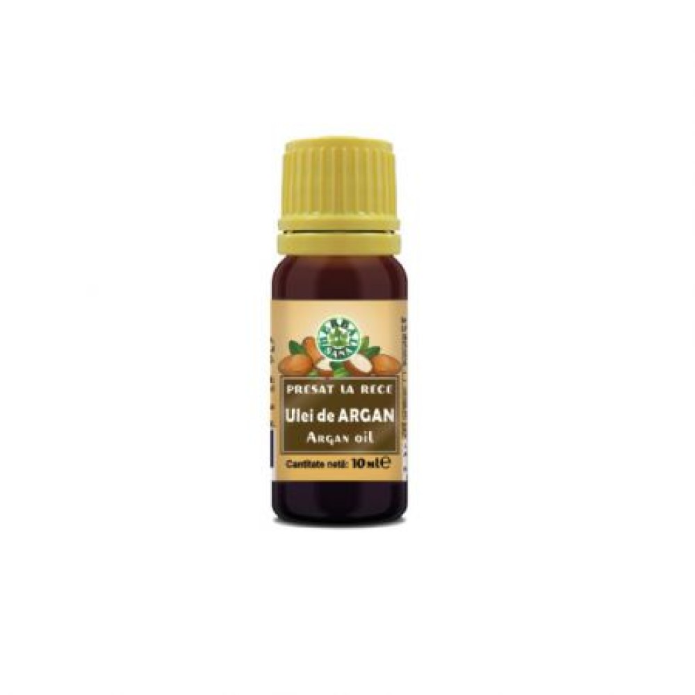 Ulei de Argan presat la rece, 10 ml, Herbavit - Pret Avantajos | Minifarm