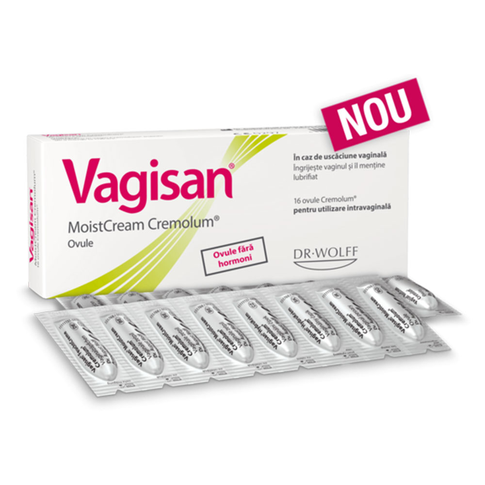 Vagisan ovule MoistCream Cremolum, 16 ovule, Dr. Wolff - Pret Avantajos ...
