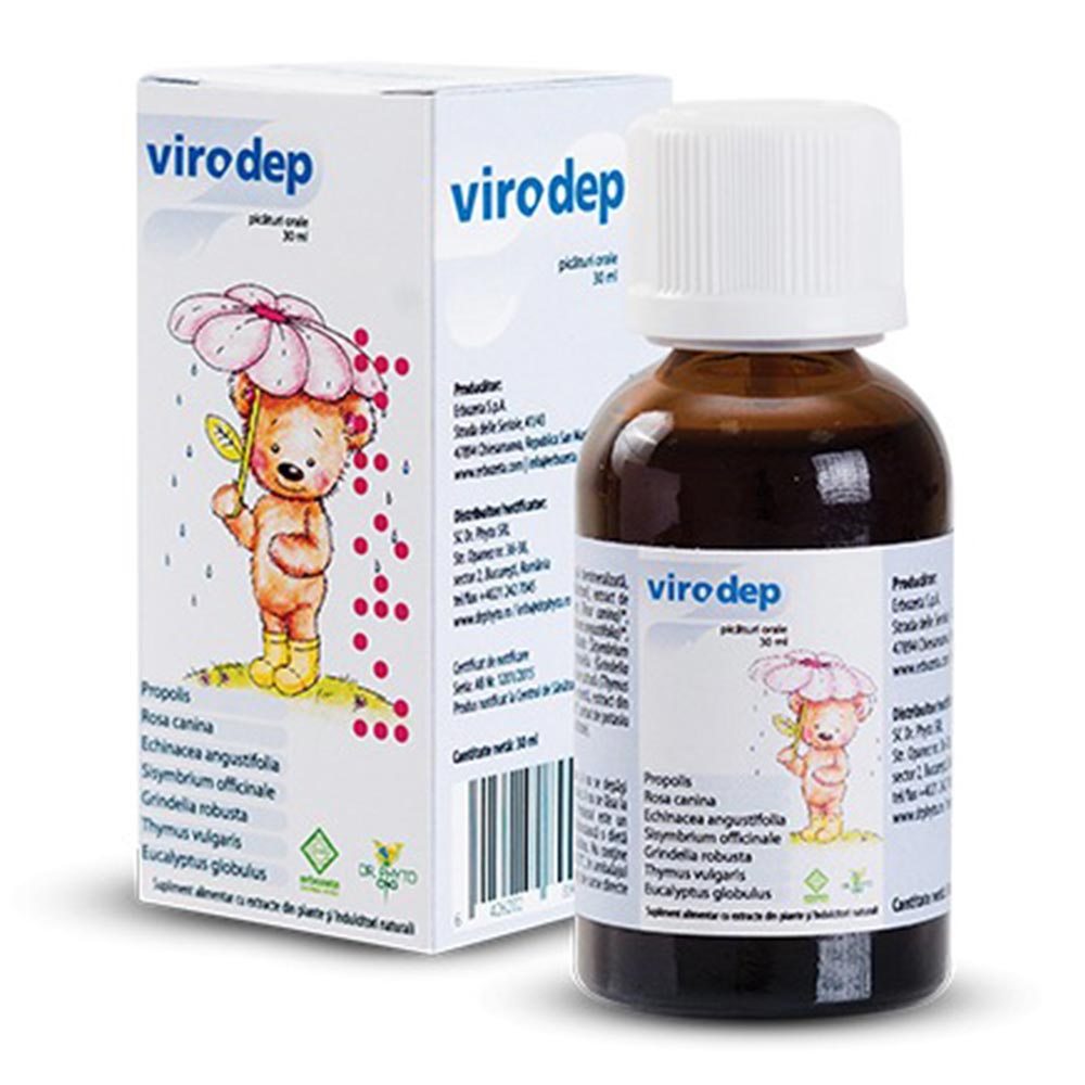 Virodep Solutie Orala x 30 ml - Dr Phyto, PENTRU IMUNITATE