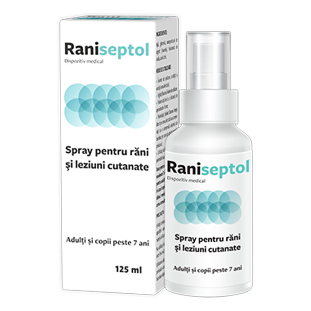 Spray pentru rani si leziuni cutanate Raniseptol, 125ml, Zdrovit - Pret ...